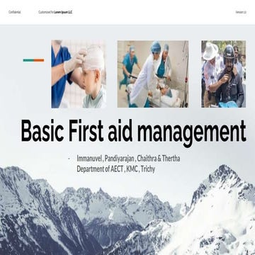 Basic first aid | PPT
