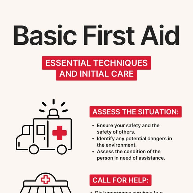 Emergency Basic First Aid Steps to Follow | PDF