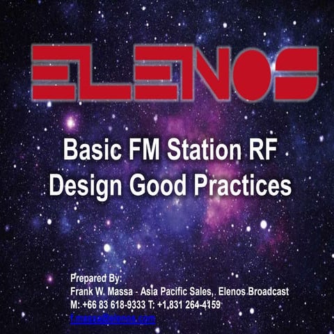 Basic FM Radio Station RF Design Good Practices | PPTX