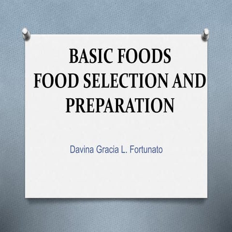 Basic foods | PPT | Free Download