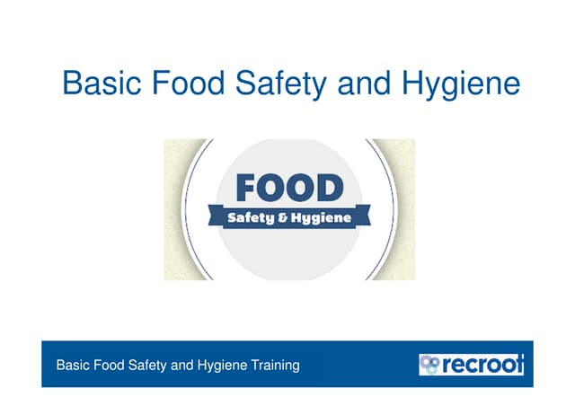 Personal Hygiene in Food Production | PDF