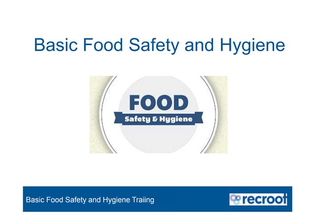 Basic Food Handling Training Power Point Presentation | PPT
