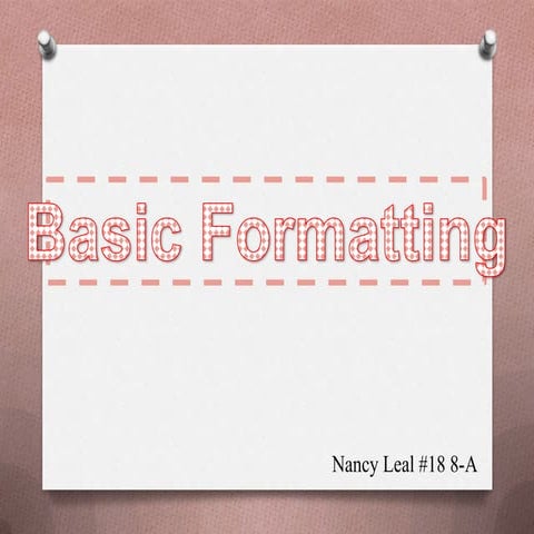 Basic formatting | PPT