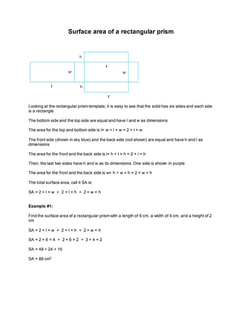 Determines the relationship between a rectangular prism and a pyramid | PPTX