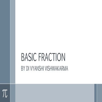 BASIC FRACTION | PPT