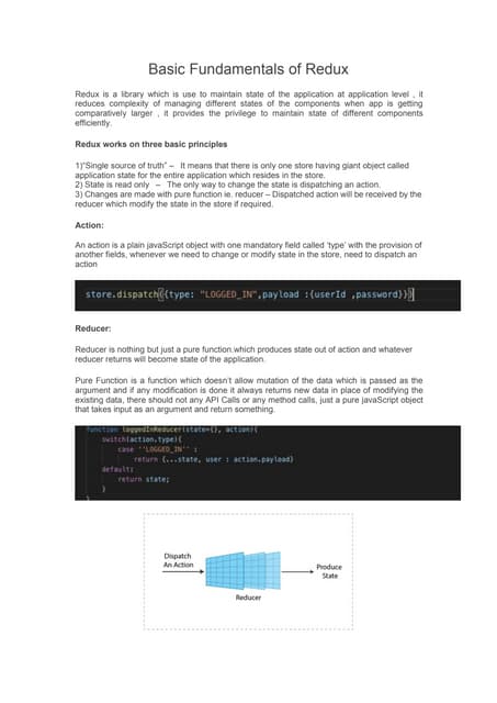 Basic Fundamental of Redux | PDF Basic Fundamental of Redux | PDF