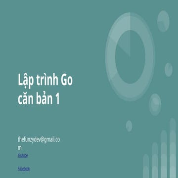 Basic Golang Programming teachnology for IT | PPT