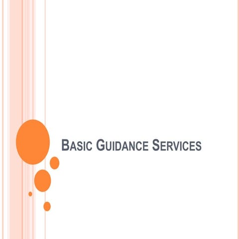 Basic guidance services | PPTX