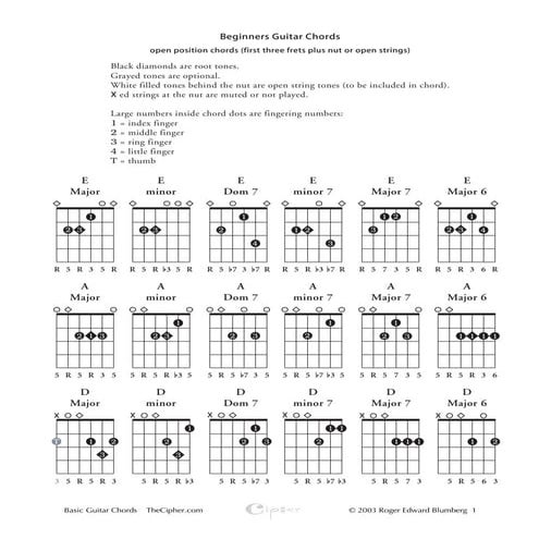 Basic guitar chords | PDF