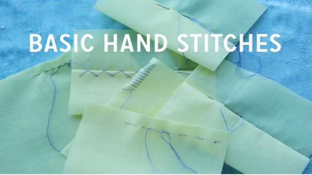 Explanation and classification of stitches | PDF