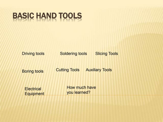Basic tools and instruments in electronics | PPTX
