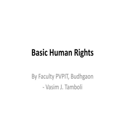 Basic Human Rights - unit -1.pptx