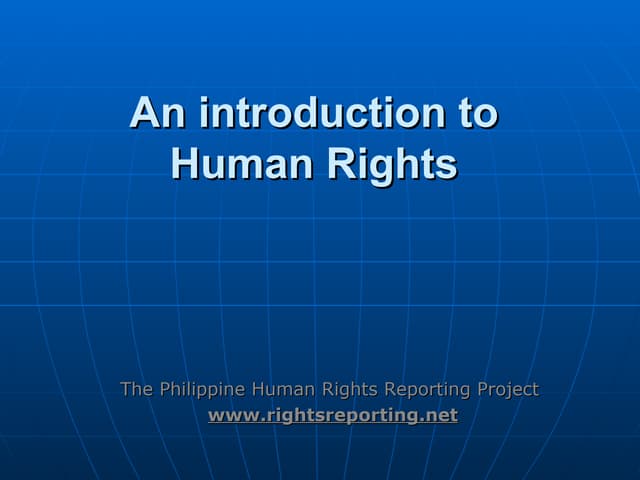 Human Rights Presentation | PPT