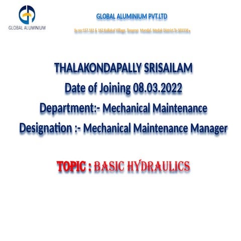 BASIC HYDRAULICS MAINTENANCE PROCESS.pptx