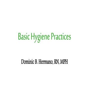 Basic Hygiene Practices | PPT