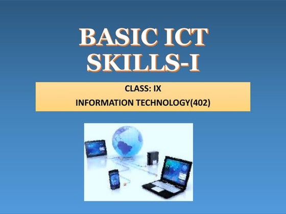 ICT Presentation - Std 10th C | PPT
