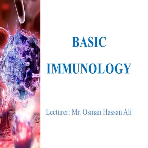 microbiology and immunology basic immunology | PPTX