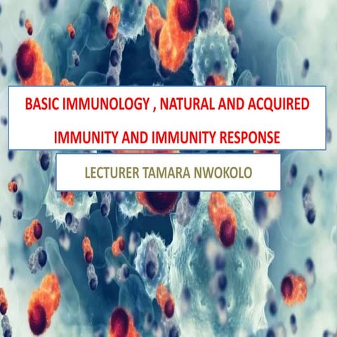 Introduction to immune system | PPT