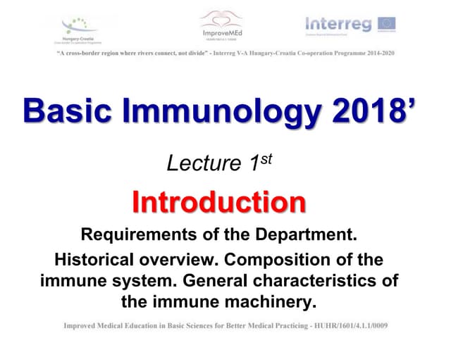 Brief history of immunology | PPTX