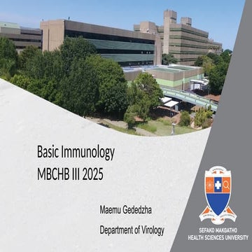 Basic immunology 2025.pptx microbiology immune system | PPTX