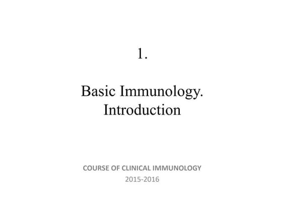 Classification of immunology by medical students | PPT