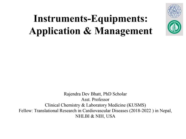 Lab instrumentation | PPTX