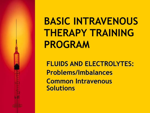 Intravenous fluid computations | PPT