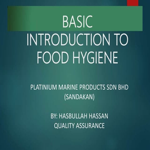 Basic Introduction to Food Hygiene.pptx