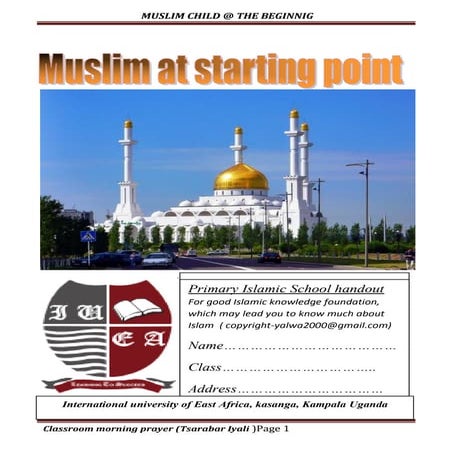 Basic islamic knowledge -Muhammmadu hamza Yalwa,Kano Nig. | PDF