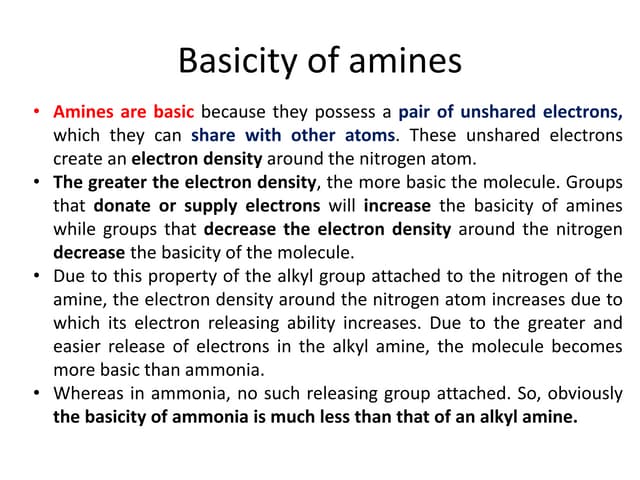 Aliphatic amines part i | PPTX