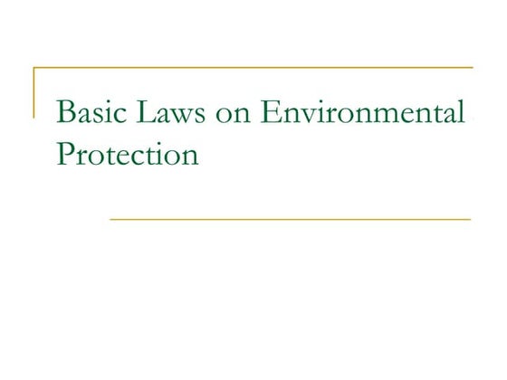 Environmental Laws PD 1586 | PDF