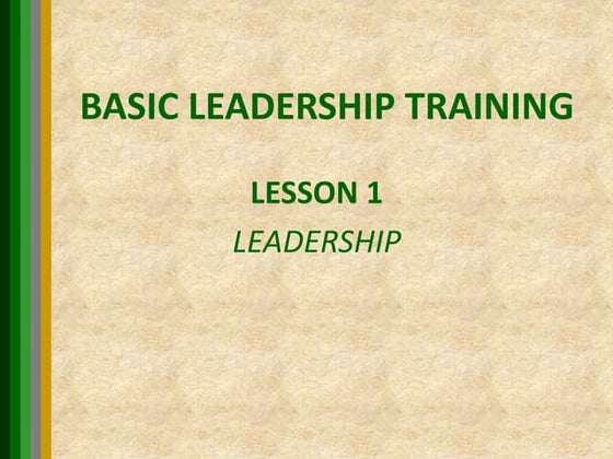 Leadership Training Powerpoint | PPT | Executive Leadership ...