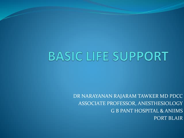 BASIC LIFE SUPPORT (ADULT) BLS | PPT