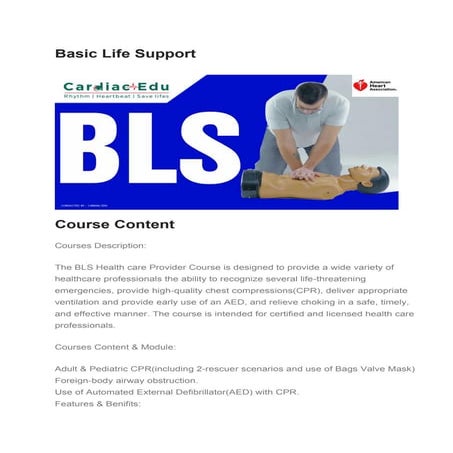 BLS COACHING CENTER IN HYDERABAD | PDF