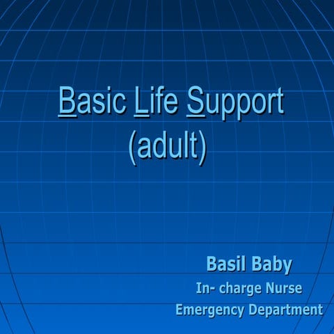 Basic life support (adult) | PPT