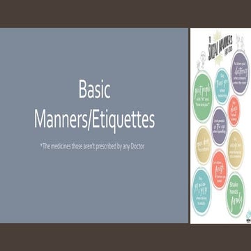 Basic manners | PPTX