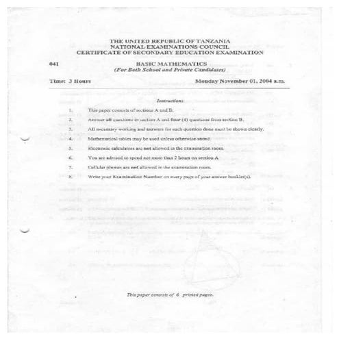 Basic Math Iv 2004 Pdf