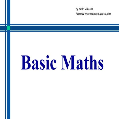 Basic maths | PPT