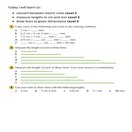 Basic measurement and area from measuring and counting squares | DOCX