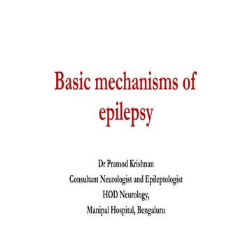 Basic mechanism of epilepsy | PPTX