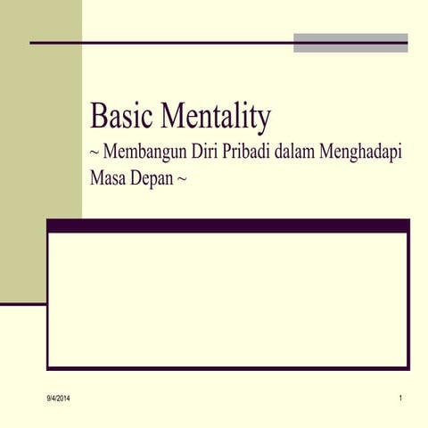Basic Mentality | PPT
