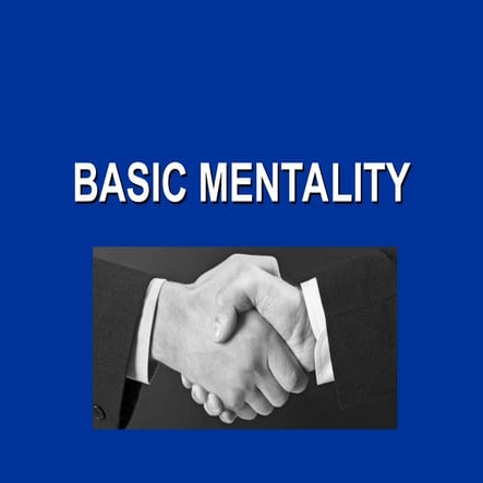 Basic Mentality di Industri manufaktur mantap | PPT