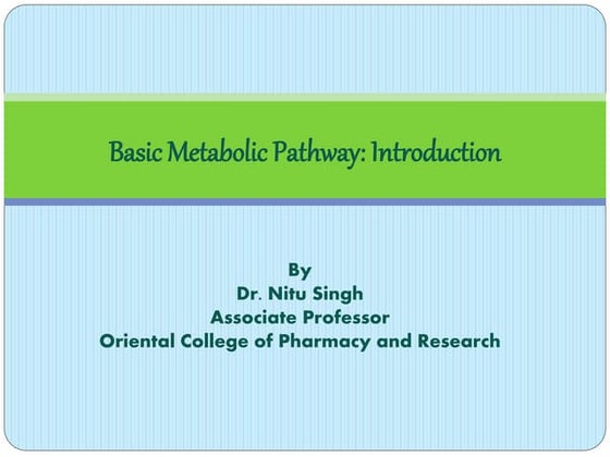 Introduction to biosynthetic pathway | PDF