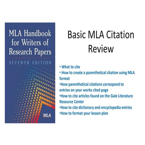 Basic mla citation review | PPTX | Drama | Genres