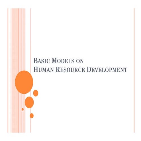 Basic Models On Human Resource Development | PDF