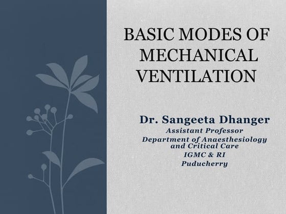 Basics of Ventilator/overview presentation.pptx