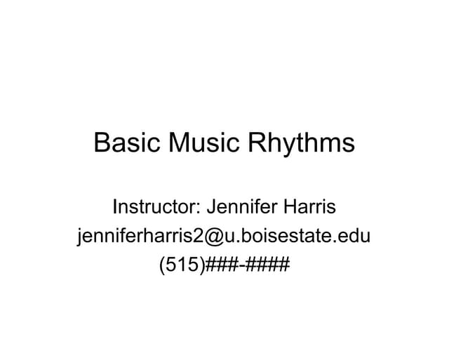 Musical Symbols and Concept | PPTX