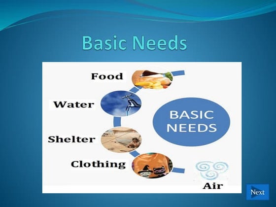 Needs And Wants | PPT