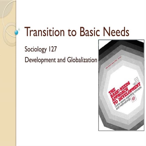 Basic needs approach | PPTX