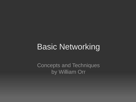Basic Networking Concepts Ppt 5025